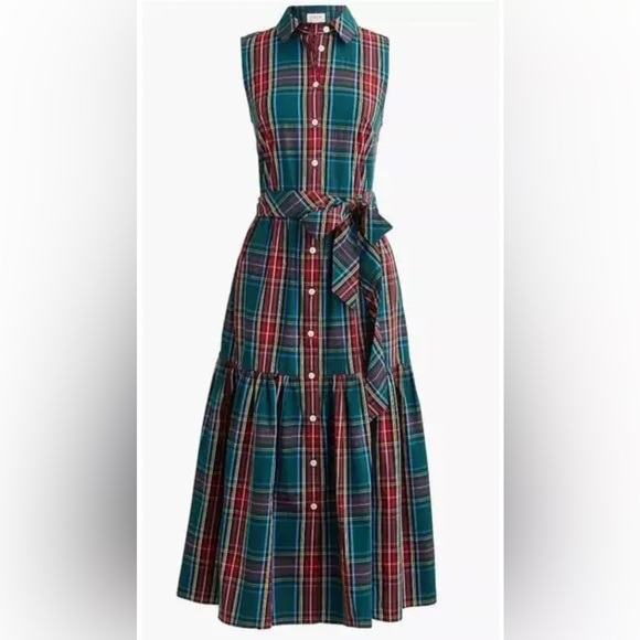 J. Crew | Dresses | J Crew Plaid Sleeveless Dress | Poshmark
